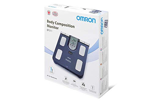 Omron Bf511 Body Composition and Body Fat Monitor Bathroom Scale - Dark Blue New Free Shipping Ship Worldwide Fast Shipping
