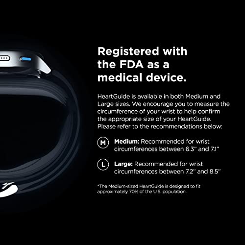 Omron - HeartGuide Smart Watch Blood Pressure Monitor with Sleep and Activity Tracker - Large