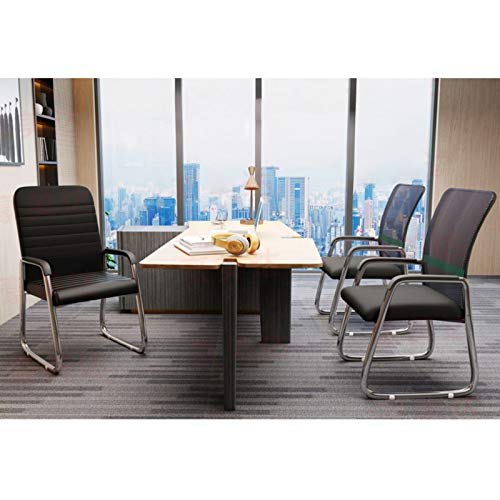 Student Dorm Room Games Chairs, Conference Reception Chair with Mesh Back, Breathable Mesh Computer Chair, 45 * 48 * 94CM(Color:Blue)