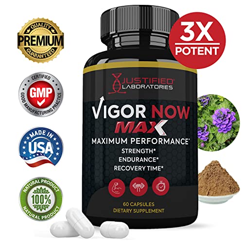 (3 Pack) Vigor Now Max 1600MG All Natural Advanced Men's Health Formula 180 Capsules