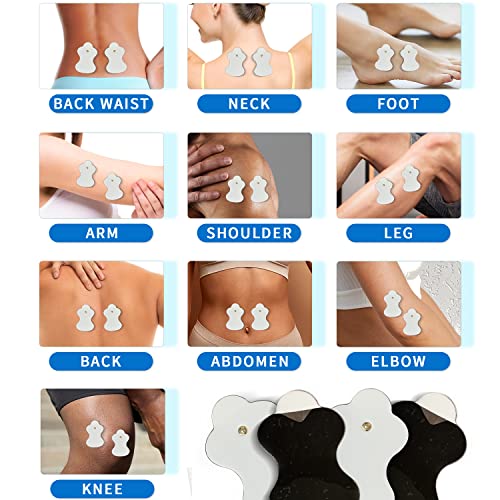 (24PCS) Compatible with Omron TENS Unit Replacement Pads Reusable Pads (not Omron Brand) 12 Pairs