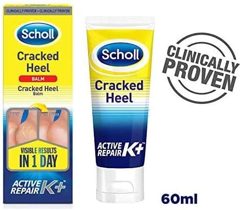 Scholl Cracked Heel Repair Cream Active Repair K+ Visible Results In 3 Days 60ml