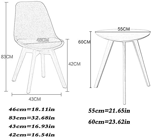 Office Conference Table, Office Business Hotel Lobby Reception Dining Table Office Table and Chair Set 1 Table and 4 Chairs Leather 80cm Round Table Restaurant Kitchen Bedroom Leisure Tables and Chair
