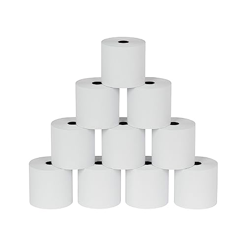 Bizerba Receipt Rolls 2.8" (70mm) Thermal Receipt Paper Rolls, 1.6" (40mm) Core. Pack of 30 Thermal Paper Rolls for Weighing Machines with Thermal Label Printer