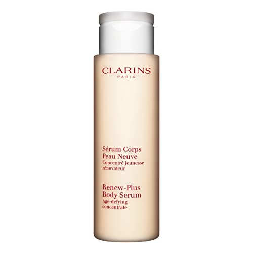 Clarins Renew-Plus Body Serum | Anti-Wrinkle and Anti-Aging | Visibly Firms and Smoothes Skin | Tones, Hydrates and Softens | Restores Radiance | All Skin Types | 6.8 Ounces