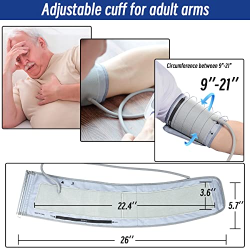 Extra Large Cuff Compatible with Omron 9β-21β Inches (22-53CM) XL Blood Pressure Cuff Adult ARM BP Replacement Cuff for Big ARM(X-Large)