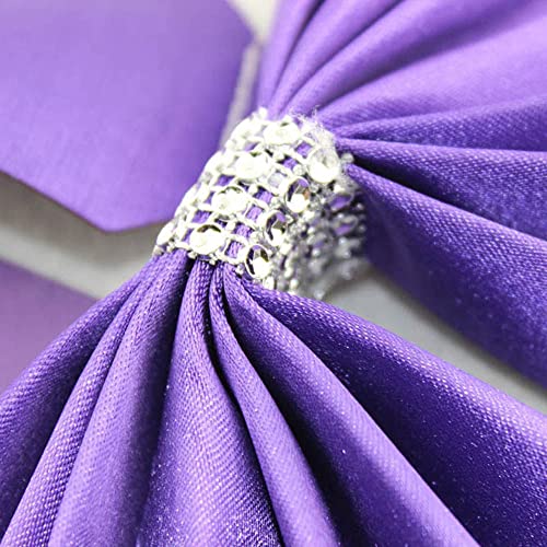 VVW&LIU 10 Pieces Wedding Ceremony Decor Red Blue Already Bow Tie Hotel Banquet Chair Sash Band Conference Event Birthday Party Favor,G,10 pcs