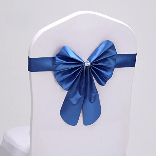 VVW&LIU 10 Pieces Wedding Ceremony Decor Red Blue Already Bow Tie Hotel Banquet Chair Sash Band Conference Event Birthday Party Favor,G,10 pcs