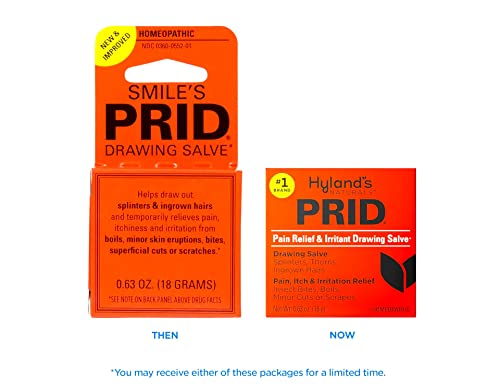 Smile's PRID Drawing Salve by Hyland's, Relief of Topical Pain and Skin Irritations, 18 grams