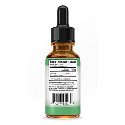 Liquid Chlorophyll Drops Maximum Strength 6000MG Concentrate Packed Antioxidants Minerals and Vitamins 120 Servings Per Bottle (2 Bottles)