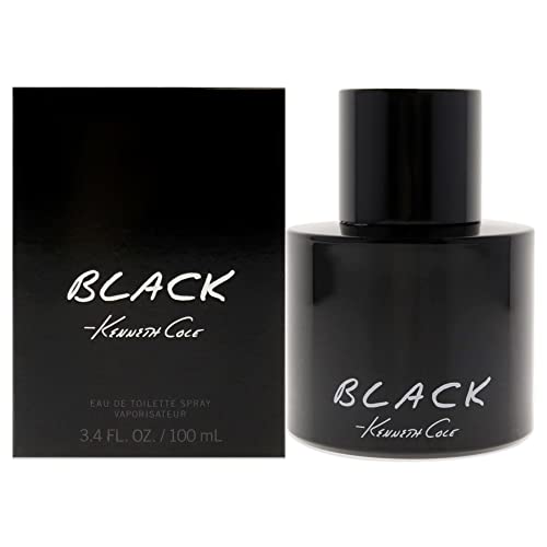 Kenneth Cole Black Eau de Toilette Body Spray Cologne for Men, 3.4 Fl. Oz.