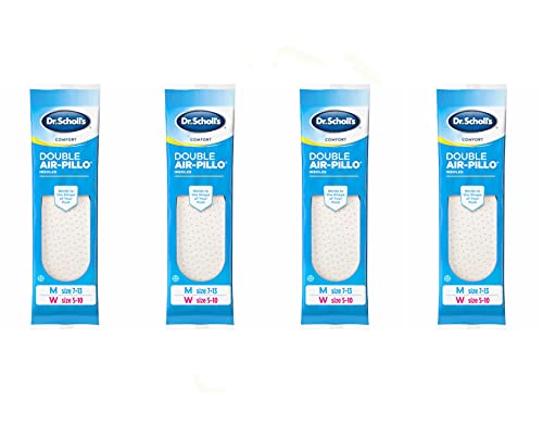 Dr. Scholl's Double Air-Pillo Insoles Men's or Women's -1 Pair, Pack of 4