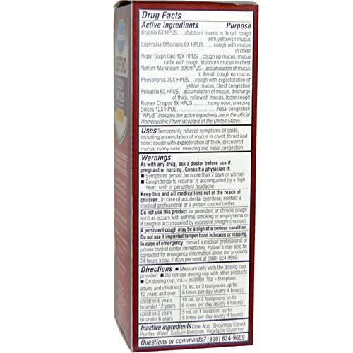 Hyland's Defend Cold + Mucus Relief Liquid 4 oz (Pack of 3)