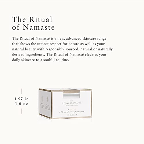 RITUALS Namaste Natural Active Firming Night Cream Refill - Nourishing Neck & Face Cream with Gotu Kola & Holy Lotus - 1.6 Fl Oz