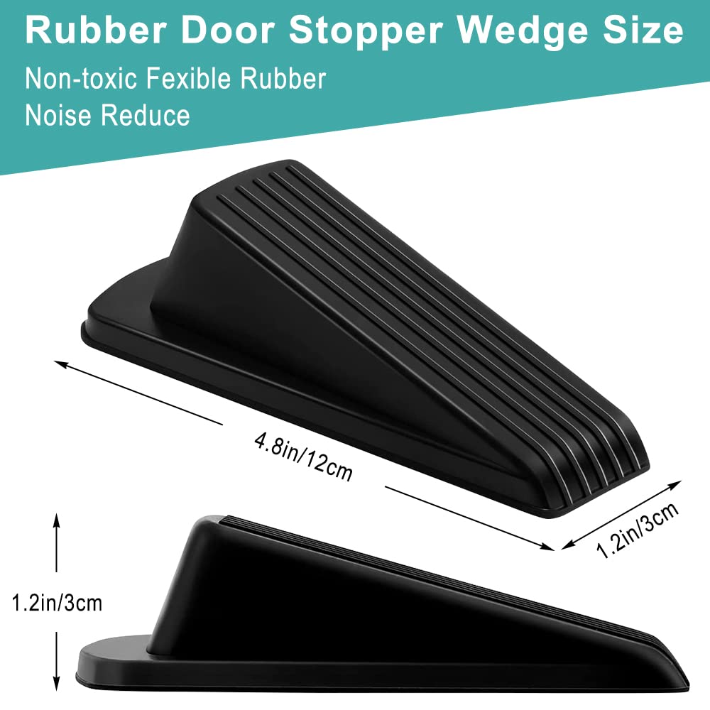 Vanleonet Door Stoppers,Door Stoppers for Bottom, Prevent The Lock-Outs,Floor Sturdy Stackable Door Stop for Carpet Heavy Duty Door