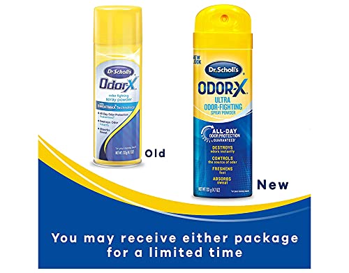 Dr. Scholl's Odor-X Odor Fighting Spray Powder 4.70 oz (Pack of 5)