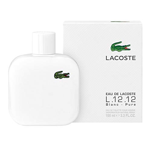 LACOSTE L.12.12 Blanc Eau de toilette for Men, 3.3 Fl Oz
