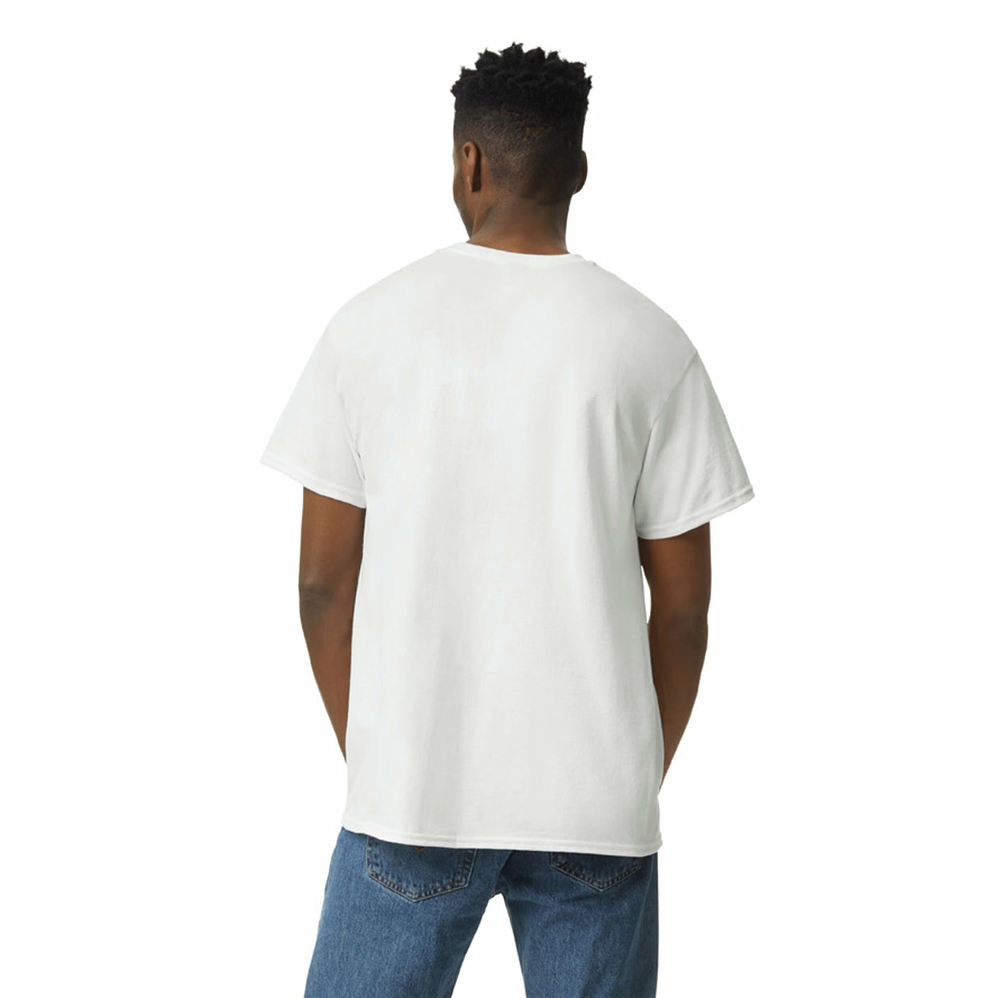 Gildan Adult Ultra Cotton T-Shirt, Style G2000, Multipack, White (2-Pack), X-Large