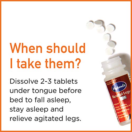 Hyland's Restful Legs PM, 50 Servings (Pack of 24, 1200 Count Total) Discontinued Casepack