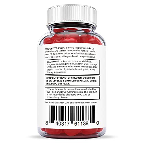 Justified Laboratories (3 Pack) Lifetime Keto ACV Boost Gummies 1000MG with Pomegranate Juice Beet Root B12 180 Gummys