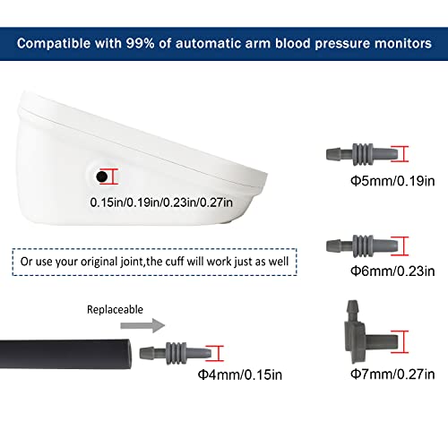 Extra Large Blood Pressure Cuff, ELERA 9โ-20.5โ Inches (22-52CM) XL Replacement Cuff for Big Arm, Compatible with Omron BP, Cuff Only