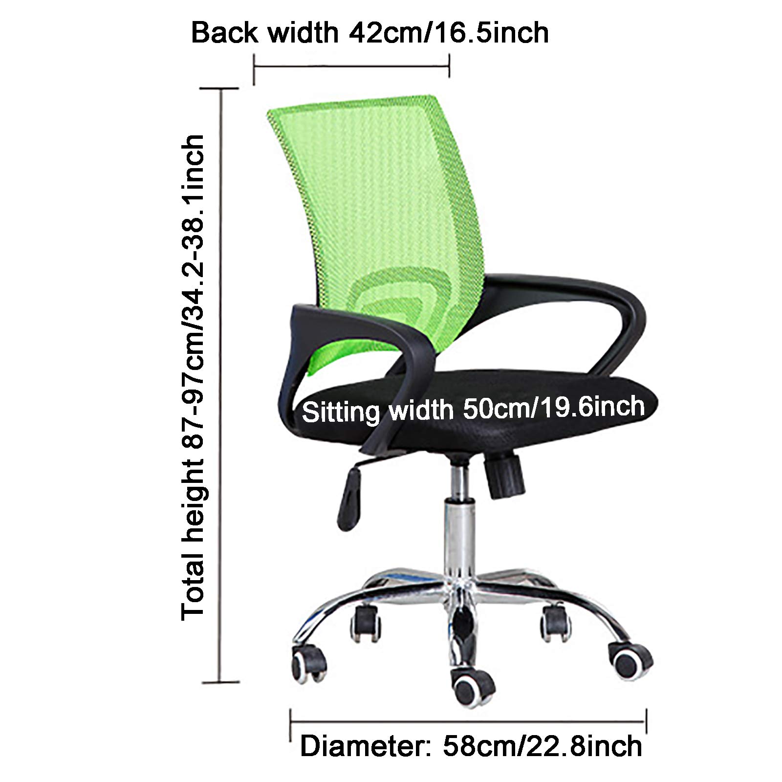 Office Chair Gaming Chair Computer Chair Mesh Ergonomic Computer Chair,Desk Chair Height Adjustable Executive Swivel Chair for Men Adults Conference,High Back Home Office Chair wit