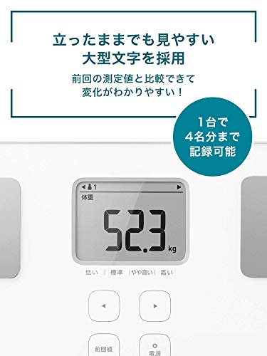 New! Omron Weight Scale Body Composition Meter Body Scan White HBF-214-W Japan