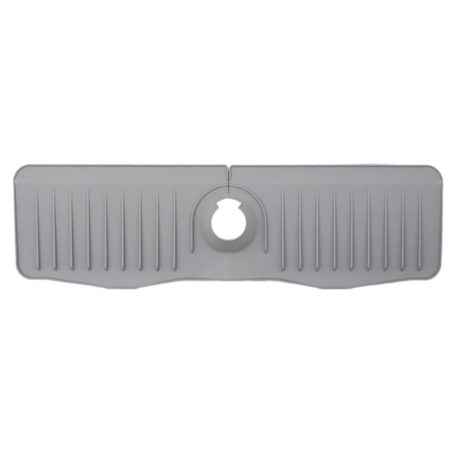 Sinknap Fit Sink Splash Guard Fade-resistant Faucet Drain Pad Kitchen Sink Splash Guard Durable Silicone Faucet Drain Pad for Clean Organized Kitchen Grey S