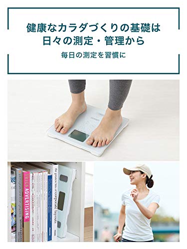 New! Omron Weight Scale Body Composition Meter Body Scan White HBF-214-W Japan