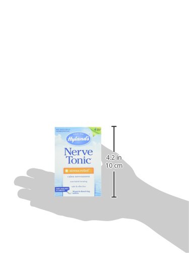 Hyland's Nerve Tonic Stress Relief Tablets, Natural Relief of Restlessness, Nervousness and Irritability Symptoms, Non-Habit Forming, 50 Count