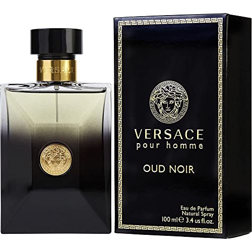 Versace Pour Homme Oud Noir by Versace Eau De Parfum Spray 3.4 oz for Men - 100% Authentic