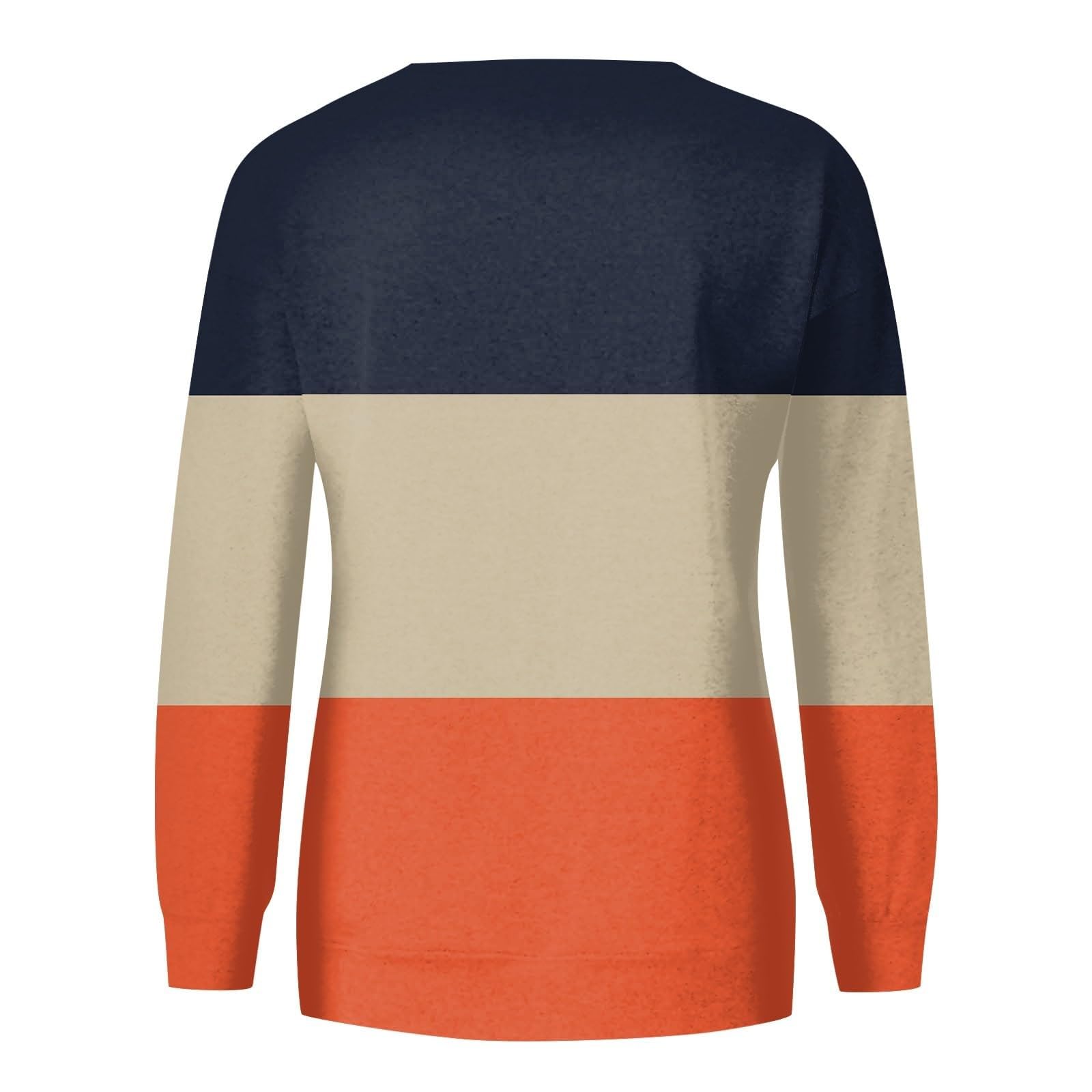 LRMQS Womens Crewneck Long Sleeve Sweatshirt with Kangaroo Pocket Solid Color Pullover Sweatshirts Fall 2023 Fashion Shirt