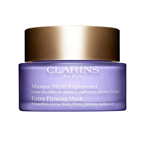Clarins Extra-Firming Mask | Anti-Aging Face Mask | Visibly Firms, Smoothes Stress Lines and Minimizes Wrinkles | Restores Radiance | Hyaluronic Acid Boosts Hydration | All Skin Types | 2.5 Ounces