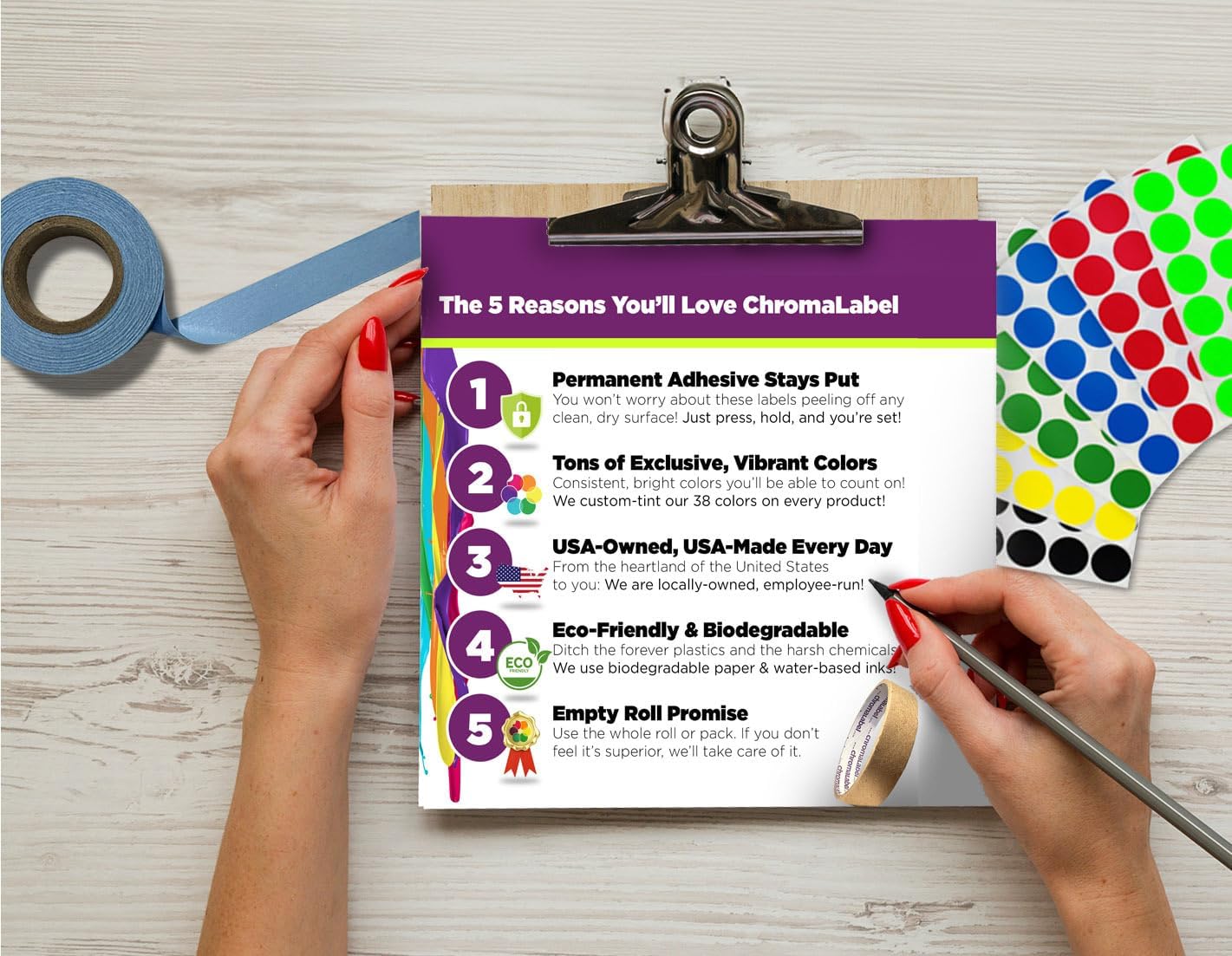 ChromaLabel 2 x 3 Inch Printable Labels, Office Labels & Stickers Compatible with Laser and Inkjet Printers - 25 Label Sheets, 250 Label Stickers, White