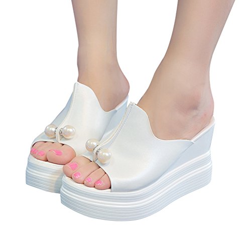 Guilty Heart | Womens Comfort Open Toe Ankle Strap Chunky Block High Heel | Sexy Dress Formal Party Sandal White