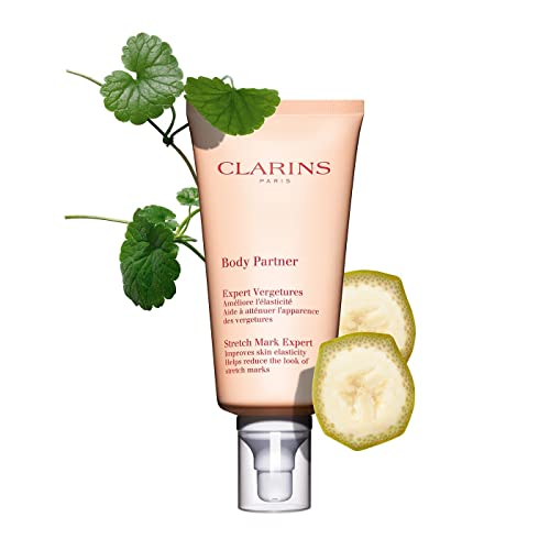 Clarins Body Partner Stretch Mark Expert | Award-Winning | Stretch Mark Cream For Pregnancy and Weight Fluctuations | Tested and Recommended By Pregnant Women | Fragrance Free | Minimal Ingredients