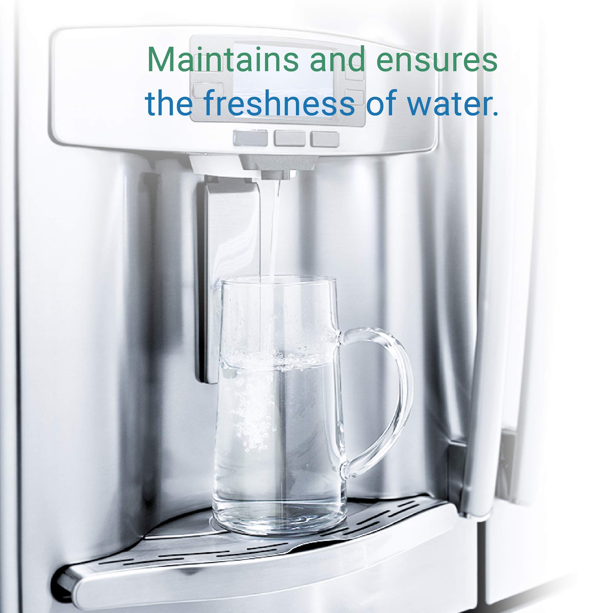 EcoAqua WF1CB Refrigerator water Filter, Replacement for WF1CB, WFCB®, RG100, WF284, NGRG2000, 469910, 9910, Pack of 3