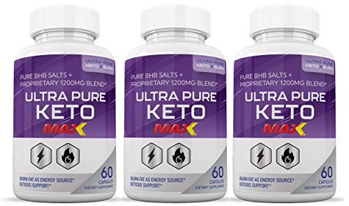 Ultra Pure Keto X Burn 1200MG Keto Pills Advanced Ketogenic Supplement Real Exogenous Ketones Ketosis for Men Women 3 Bottles