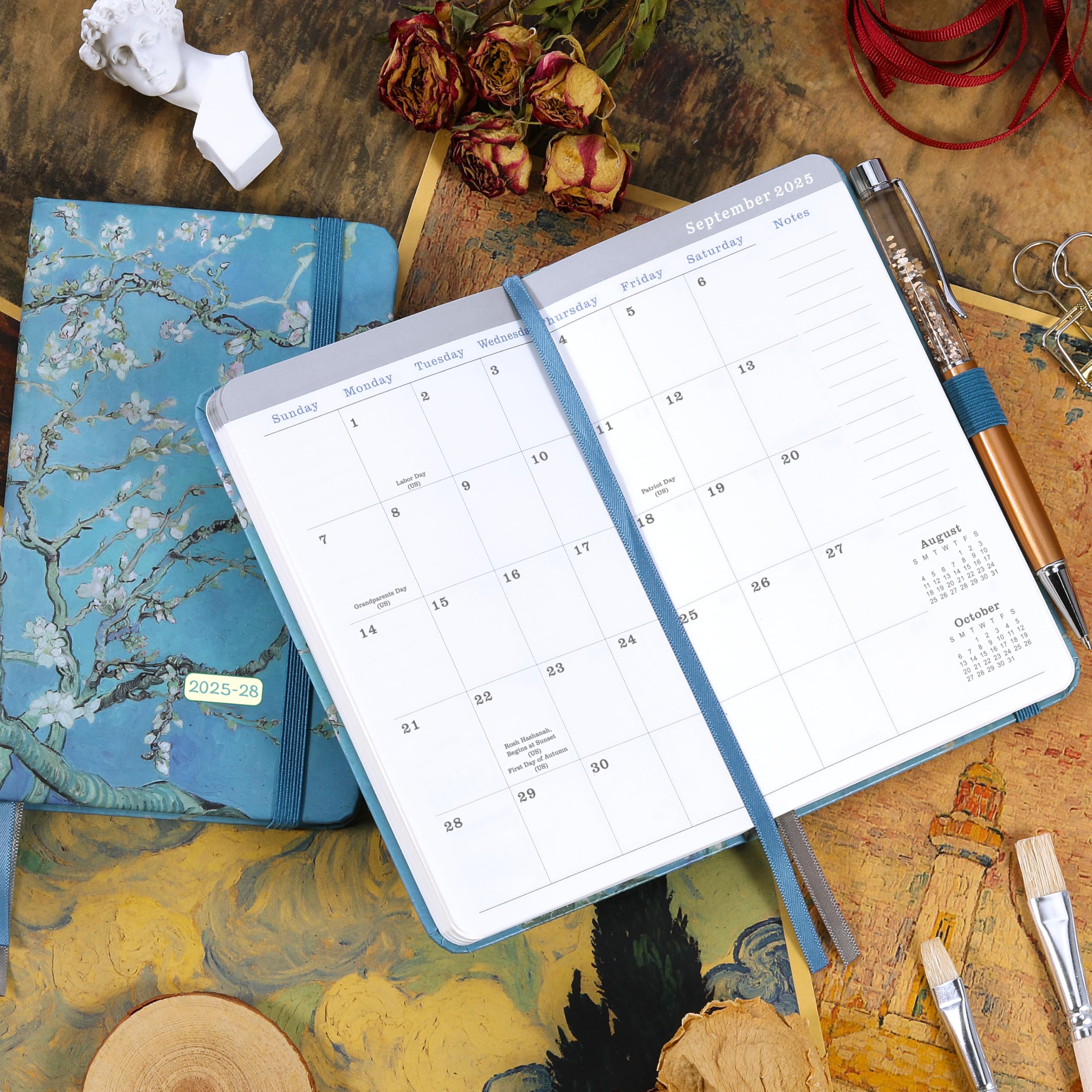 2023-2026 Monthly Pocket Planner/Calendar - 3 Year Monthly Planner 2023-2026, Jul 2023 - Jun 2026(36 Months), 6.3" x 3.8", with 61 Notes Pages, Inner Pocket, 2 Bookmarks, Pen Holder & Elastic Closure