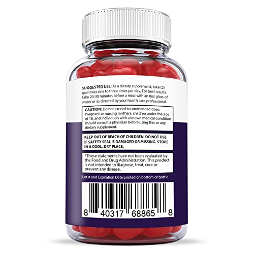 Justified Laboratories (3 Pack) Ketology Keto ACV Gummies 1000MG with Pomegranate Juice Beet Root B12 180 Gummys