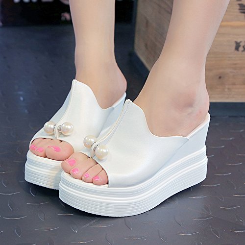 Guilty Heart | Womens Comfort Open Toe Ankle Strap Chunky Block High Heel | Sexy Dress Formal Party Sandal White
