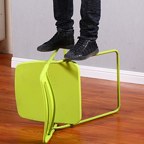 VejiA Green Folding Chair, Folding Chair with Backrest, Office Chair, Conference Chair, Family Dining Chair