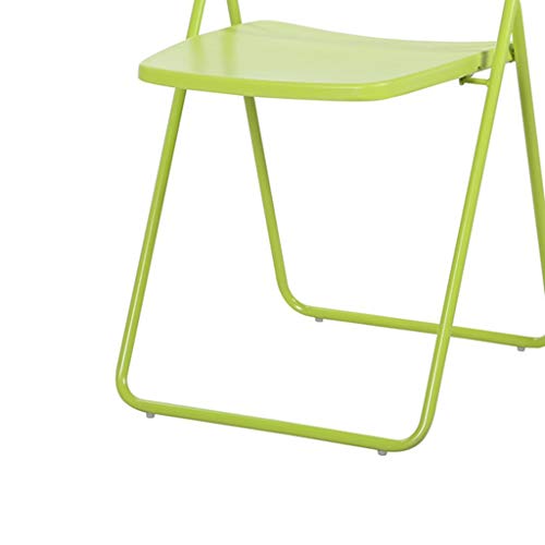 VejiA Green Folding Chair, Folding Chair with Backrest, Office Chair, Conference Chair, Family Dining Chair