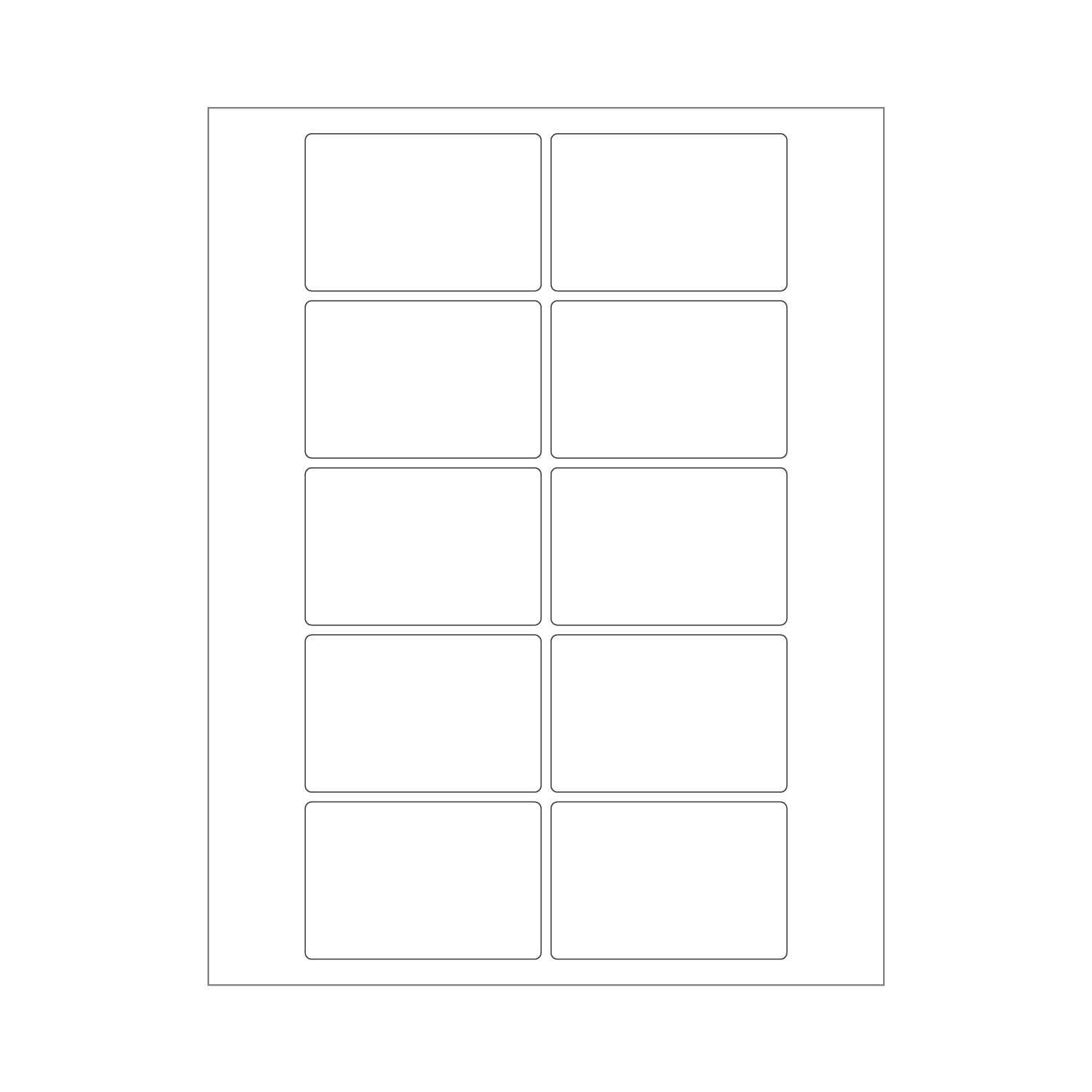 ChromaLabel 2 x 3 Inch Printable Labels, Office Labels & Stickers Compatible with Laser and Inkjet Printers - 25 Label Sheets, 250 Label Stickers, White