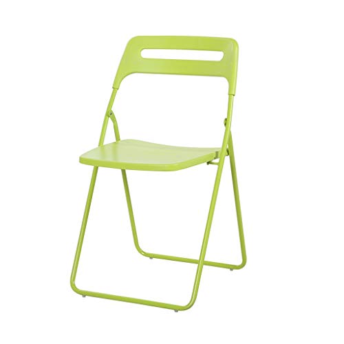 VejiA Green Folding Chair, Folding Chair with Backrest, Office Chair, Conference Chair, Family Dining Chair