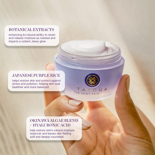 TATCHA The Dewy Skin Cream: Rich Cream to Hydrate, Plump and Protect Dry and Combo Skin - 50 ml / 1.7 oz