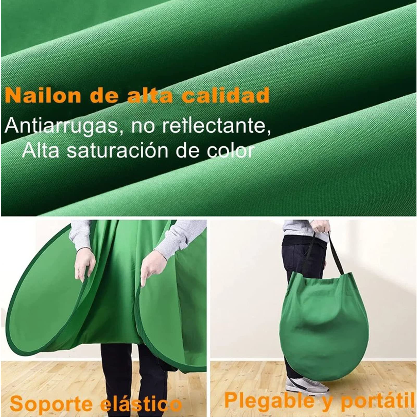 Green Screen Backdrop for Photography 142cm Round Green Screen Backdrop Portable Green Screen Chair Background for Video Chats Video Conference Game Single Layer L Size