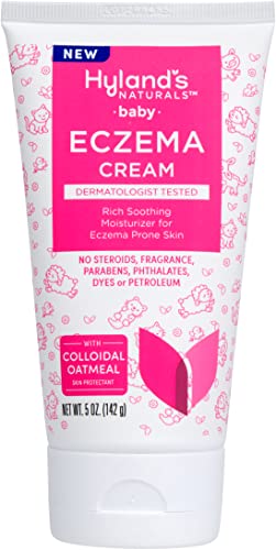 Hyland's Naturals Baby Eczema Cream, Rich Soothing Moisturizer for Eczema Prone Skin, With Colloidal Oatmeal, 5 ounce