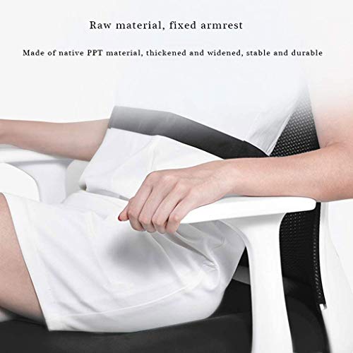 MayNuo Office Chair Gaming Chair Computer Chair Conference Chair Office Chair Meeting Room Training Chair Arched Computer Mesh Chair Executive Reception Chair with Sled Base/Argento
