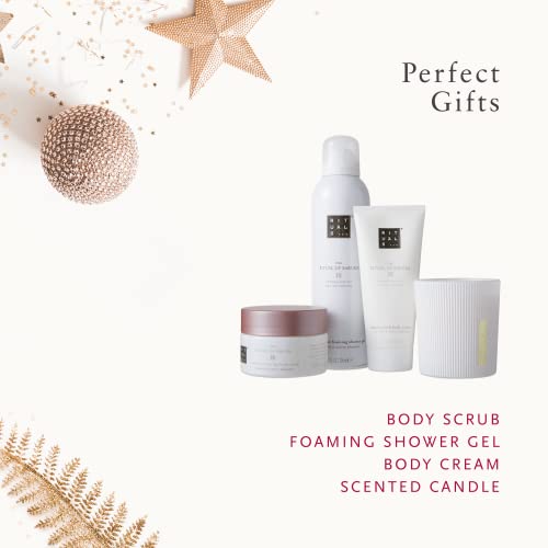 RITUALS Sakura Renewing Gift Set - Foaming Shower Gel, Body Scrub, Body Cream & Candle with Rice Milk & Cherry Blossom - Medium